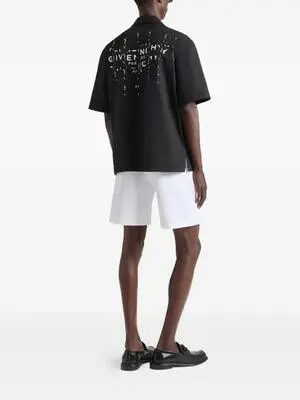 Givenchy Logo-print Short-sleeve Shirt - Black