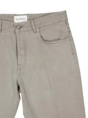 Givenchy Straight-leg Jeans With Logo - Gray