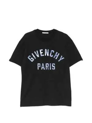 Givenchy T-shirt With Appliqu - Black