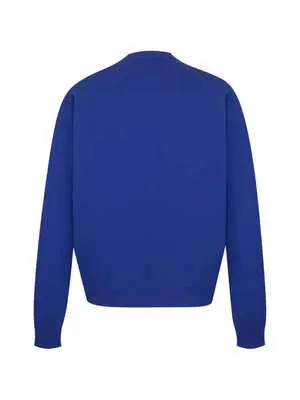 JIL SANDER Long-sleeve Crew-neck Sweatshirt - Blue