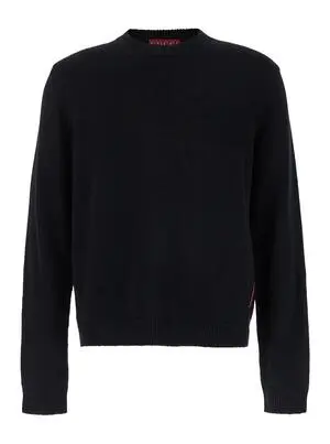 Gucci Cashmere Crewneck Sweater With Web Detail - Multicolor