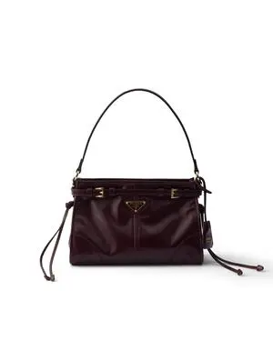 Prada Bonnie Small Leather Handbag - Red