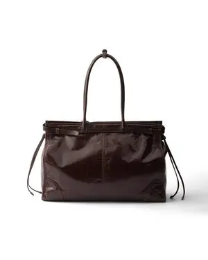 Prada Bonnie Extra-large Leather Bag - Brown