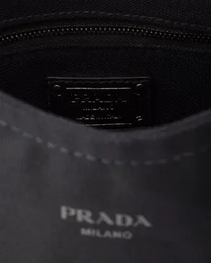 Prada Route Large Canvas And Leather Bag