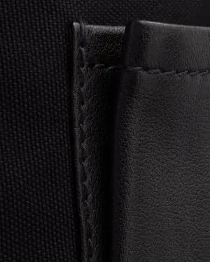 Prada Route Large Canvas And Leather Bag