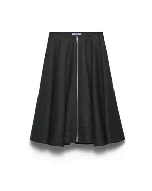 Prada Double Wool Midi-skirt