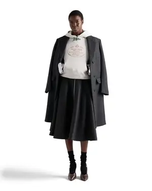 Prada Double Wool Midi-skirt
