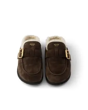 Prada Suede Mules