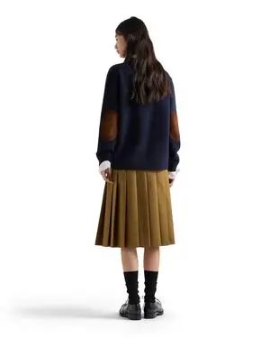 Prada Wool And Suede Sweater