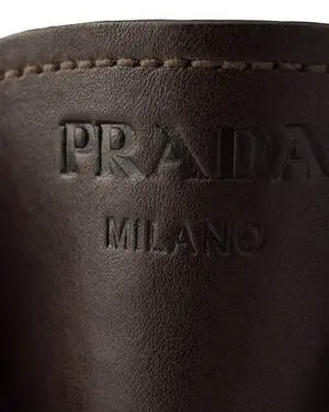 Prada Leather Laced Booties