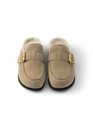 Prada Suede Mules