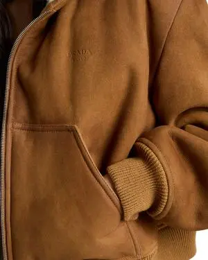 Prada Hooded Shearling Jacket