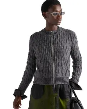 Prada Wool And Alpaca Cardigan