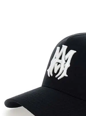 Amiri Baseball Hat Black With Cotton Logo