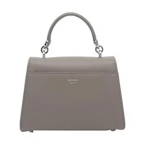 FERRAGAMO Top Handle Bag With Leather Strap - Gray