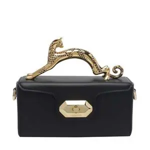 LANVIN Nano Pencil Cat Handbag - Black
