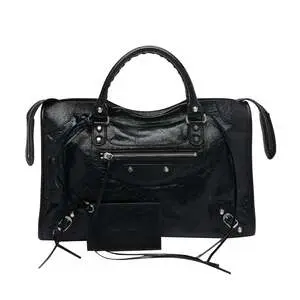 Balenciaga Medium Le City Handbag - Silver