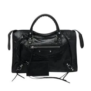 Balenciaga Medium Le City Handbag - Silver