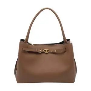 TOD'S Small T Signature Handbag - Gold