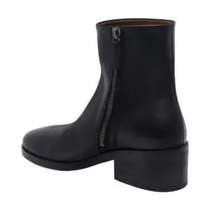 Marsèll Leather Olo Booties - Black