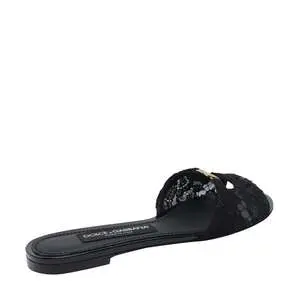 Dolce & Gabbana Lace Flat Sandals