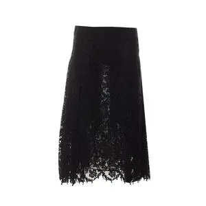 Fendi Lace Midi Skirt - Black
