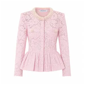 SELF-PORTRAIT Lace Long Sleeves Top