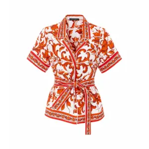 Dolce & Gabbana Maiolica Shirt - Orange