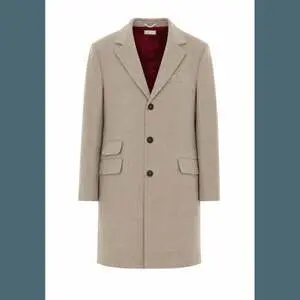 Brunello Cucinelli Wool Long-sleeve Coat - Gray