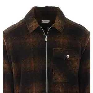 Moncler Checked Jersey Zip Jacket