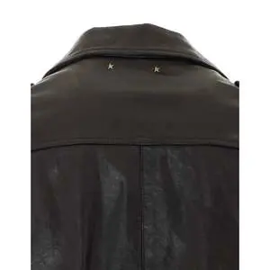 GOLDEN GOOSE Leather Biker Jacket