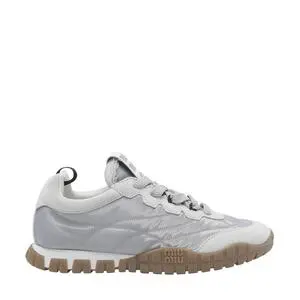 Miu Miu Tyre Sneakers - Silver