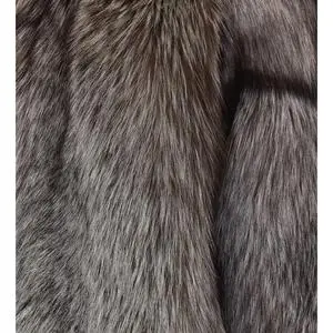 YVES SALOMON Real Fur Jacket - Gray