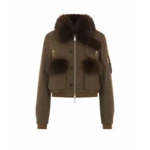 Sacai Blouson - Brown