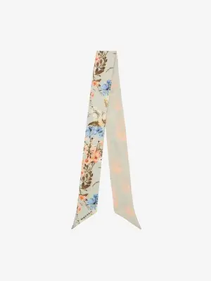 Alexander McQueen Ribbon Wallpaper Floral Scarf
