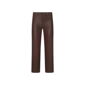 L'Agence Wanda Coated Cropped Wide-leg Jean