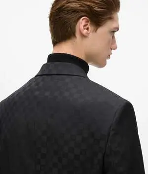 Karl Lagerfeld Checked Double-breasted Blazer