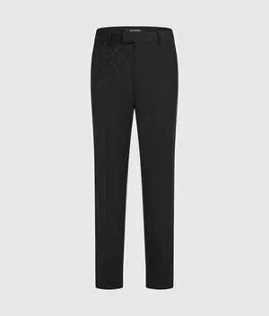 Karl Lagerfeld Monogram Checked Pants