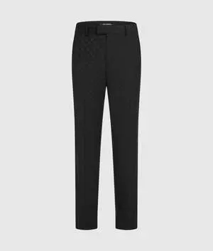 Karl Lagerfeld Monogram Checked Trousers