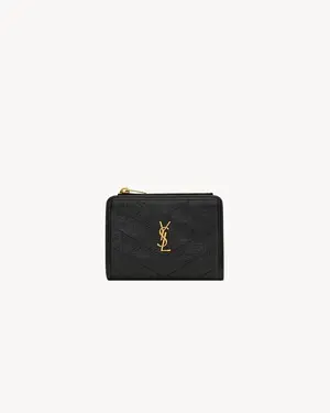 Saint Laurent Niki Bi-fold Wallet In Vintage Leather