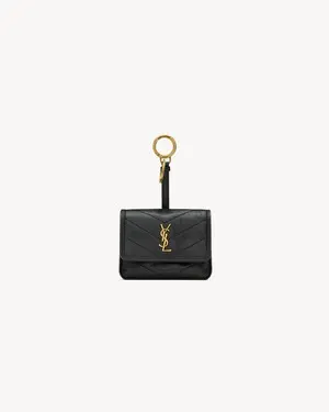 Saint Laurent Niki Charm Pouch In Vintage Leather