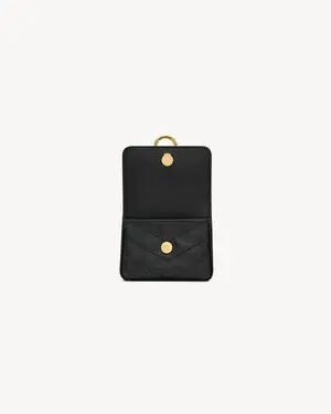 Saint Laurent Niki Charm Pouch In Vintage Leather