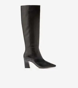 Cole Haan Blanche Snip Toe Tall Boots - Black
