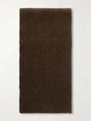 Arch4 Nancy Ribbed Cashmere Scarf - Brown