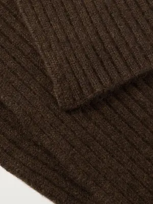 Arch4 Nancy Ribbed Cashmere Scarf - Brown