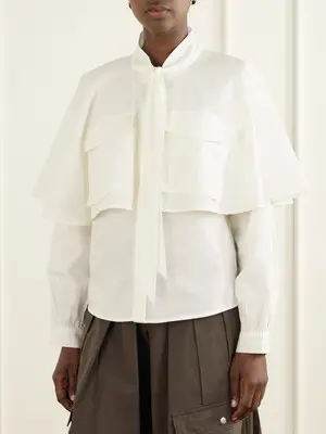 Sea Tristan Cotton-poplin Blouse - Neutrals