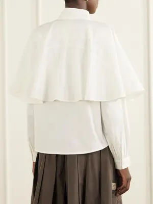 Sea Tristan Cotton-poplin Blouse - Neutrals