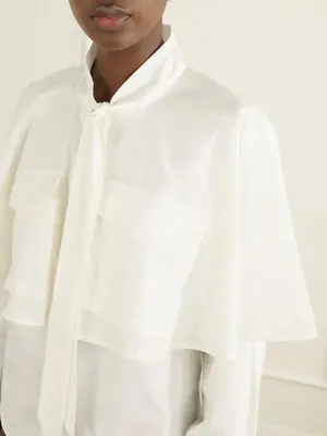 Sea Tristan Cotton-poplin Blouse - Neutrals