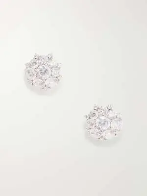 Completedworks The Many‐headed Hydra Rhodium-plated Recycled Sterling Zirconia Earrings - Silver