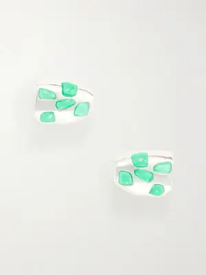 Completedworks Cobblestones Resin Earrings - Silver